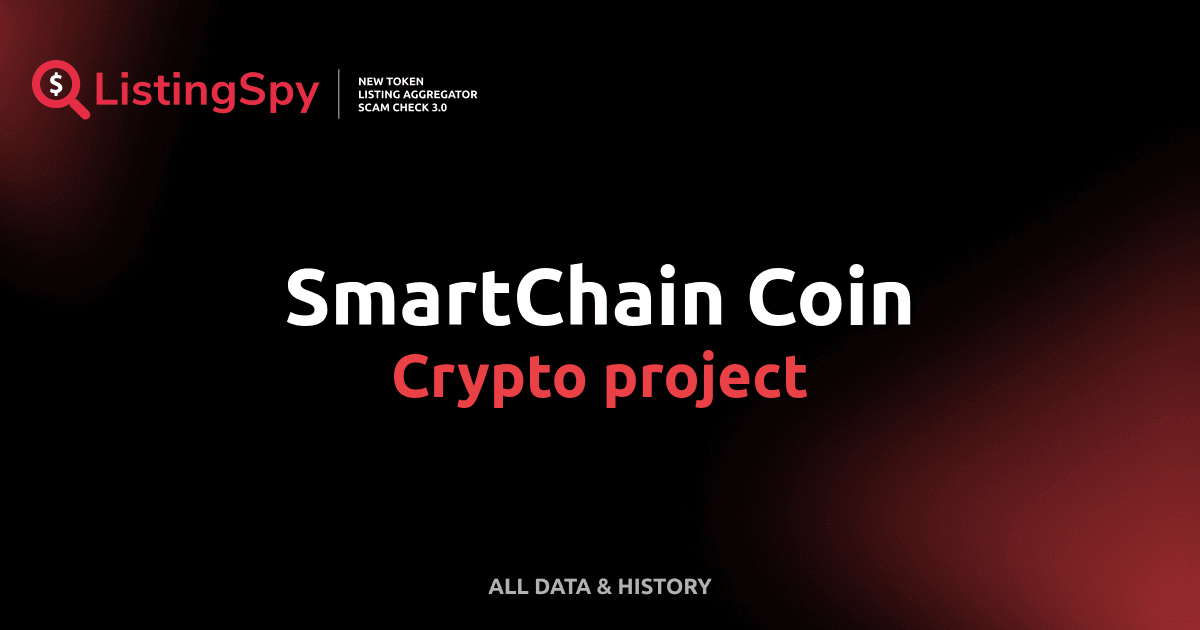 SmartChain Coin crypto project: SCC token listings, events, analysis ...