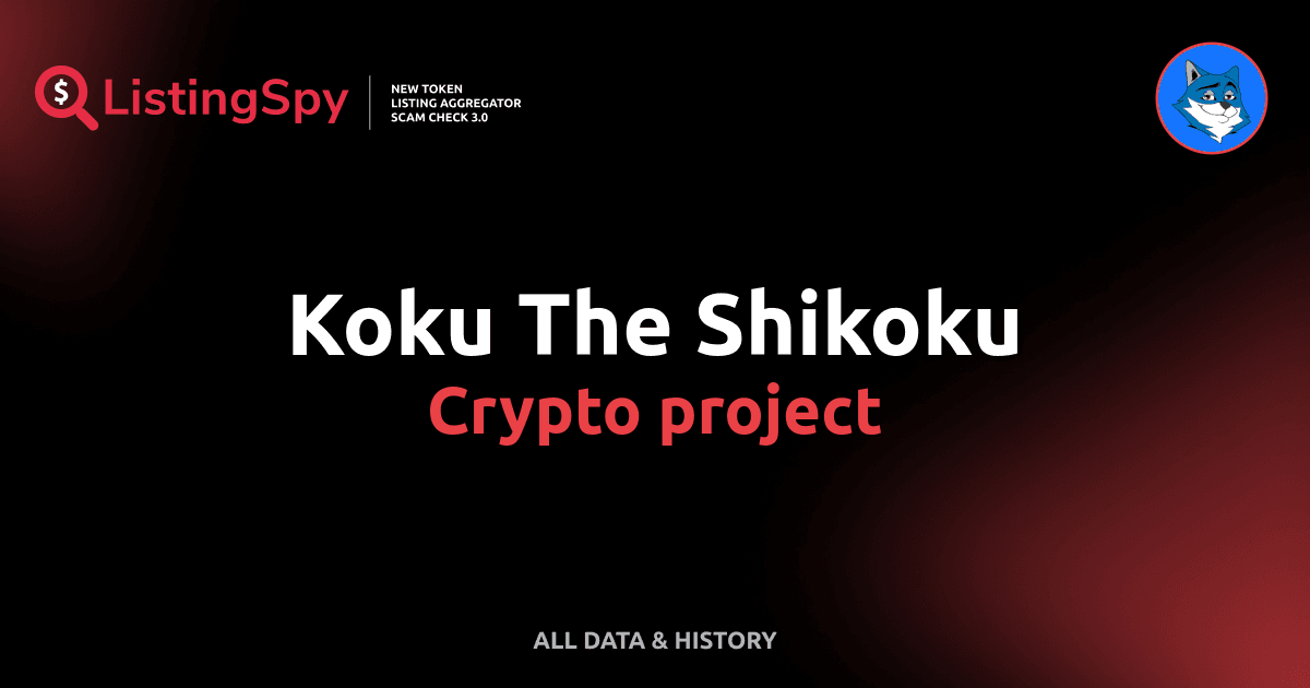Koku The Shikoku crypto project: KOKU token listings, events, analysis ...