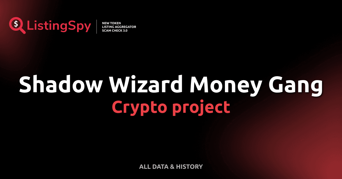 Shadow Wizard Money Gang crypto project: NUKE token listings, events ...
