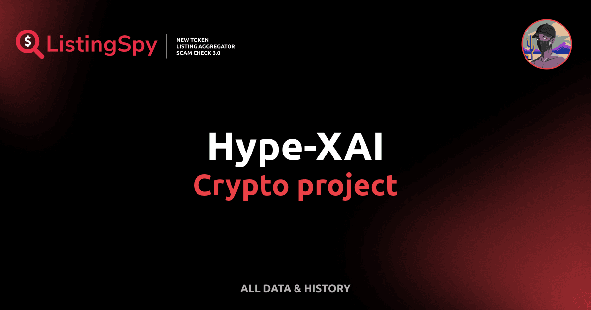 Hype-XAI crypto project: Hype-XAI token listings, events, analysis | ListingSpy