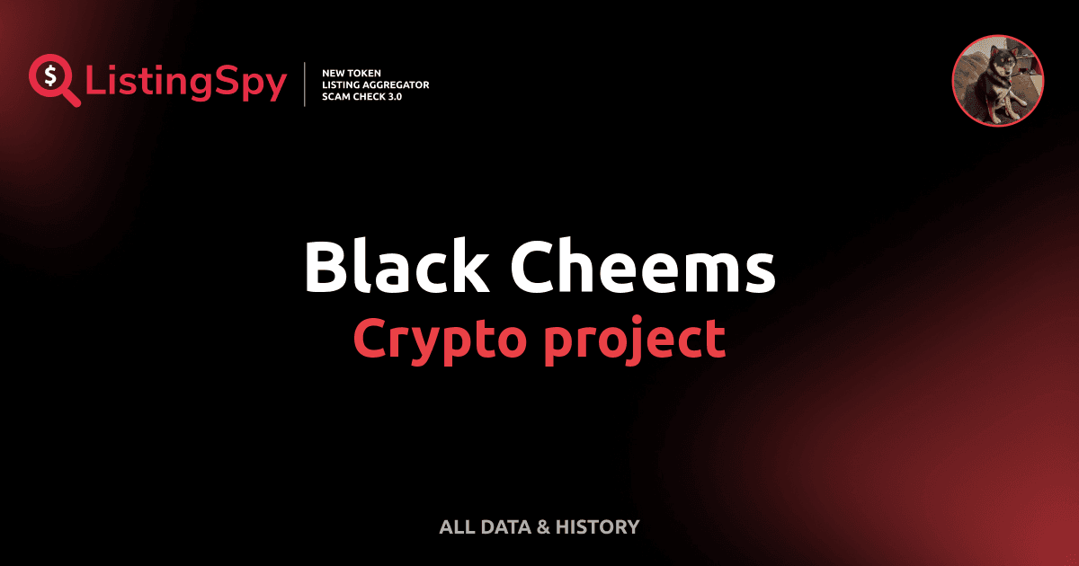 Black Cheems crypto project: BC token listings, events, analysis | ListingSpy
