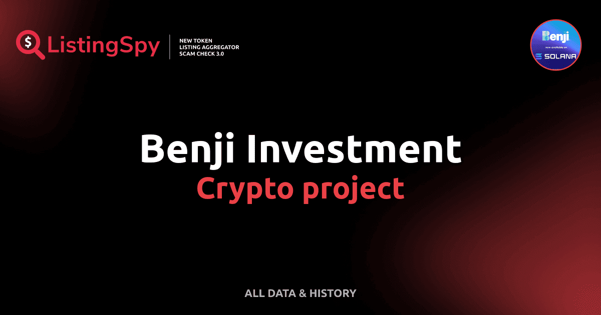 Benji Investment crypto project: BENJI token listings, events, analysis ...