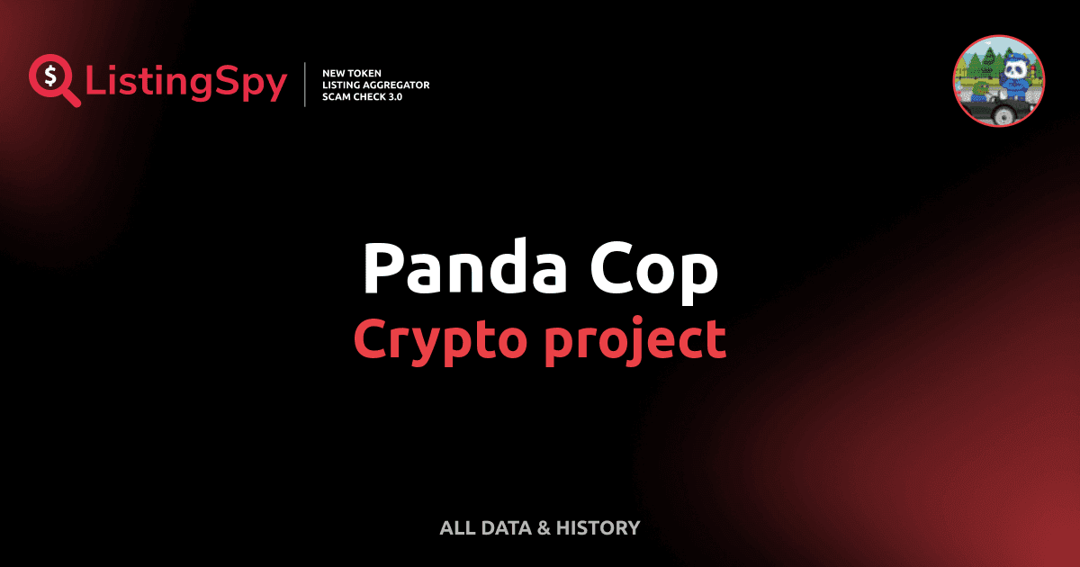 Panda Cop crypto project: $PCOP token listings, events, analysis ...