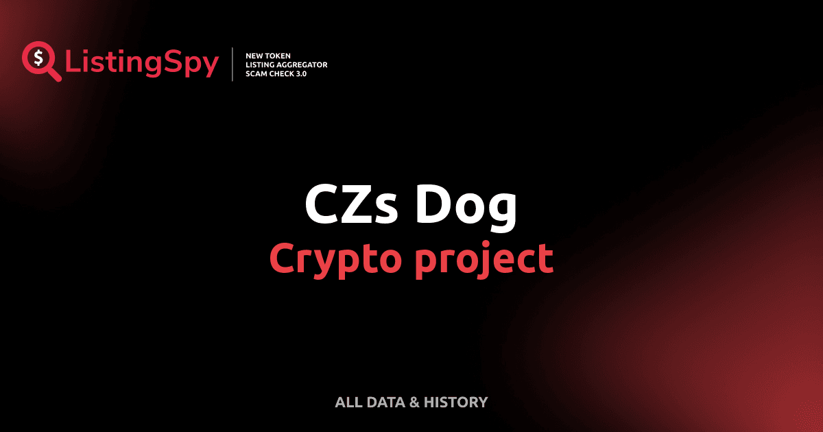 CZs Dog crypto project: REX token listings, events, analysis | ListingSpy