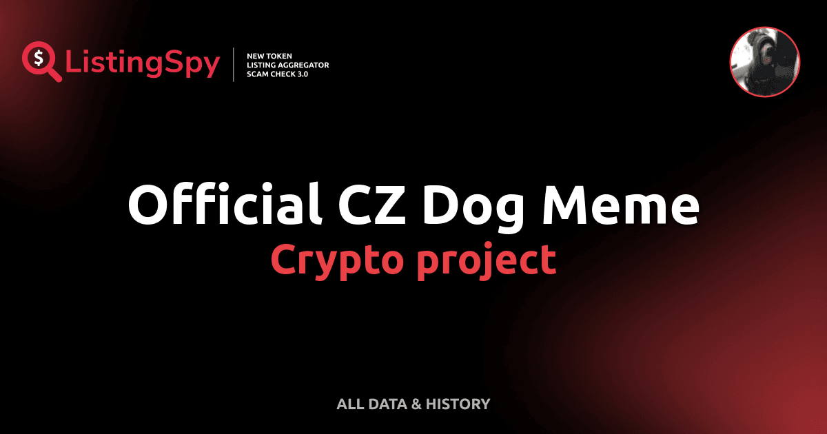 Official CZ Dog Meme crypto project: CZDOG token listings, events ...