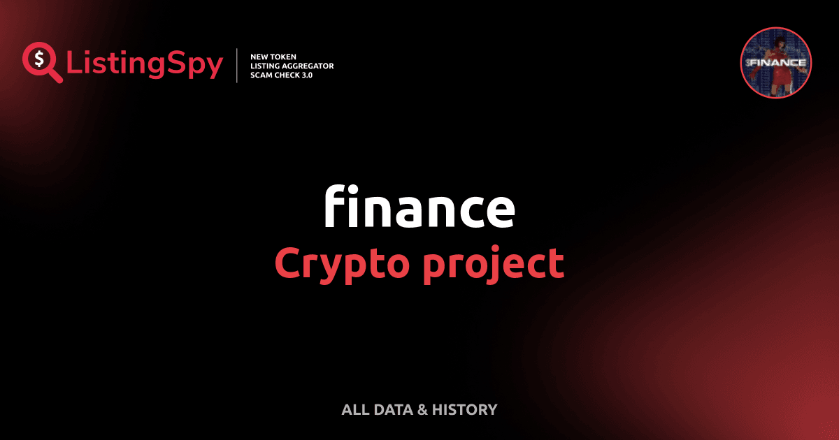 finance crypto project: finance token listings, events, analysis ...