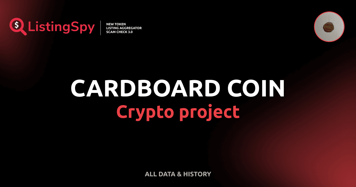 CARDBOARD COIN crypto project: CARDBOARD token listings, events ...