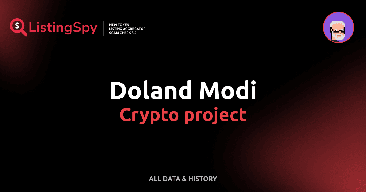Doland Modi crypto project: MODI token listings, events, analysis ...