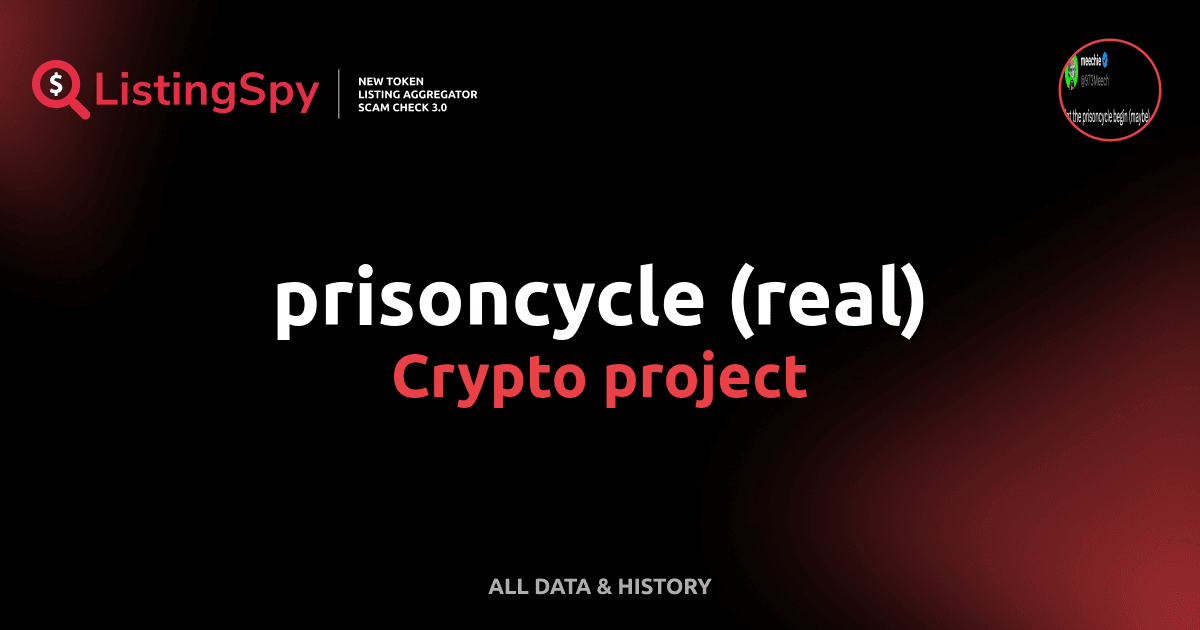 prisoncycle (real) crypto project: prison token listings, events ...