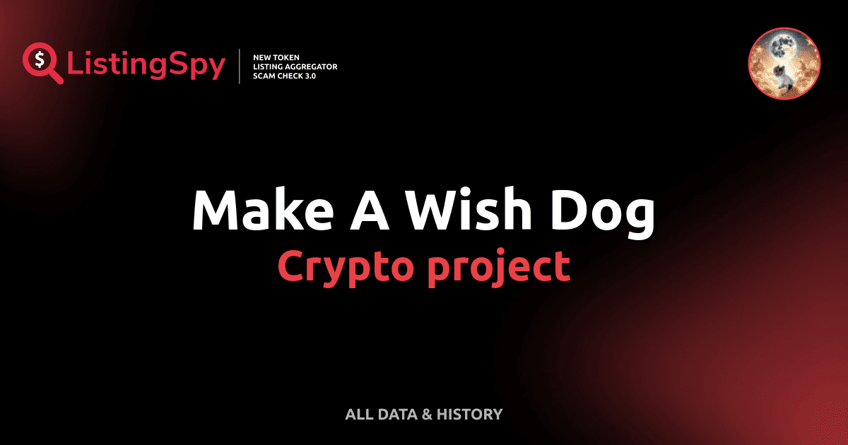 Make A Wish Dog crypto project: DUKE token listings, events, analysis ...