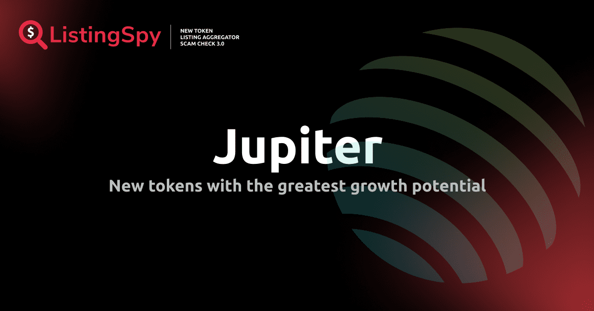 New token listings on Jupiter | ListingSpy