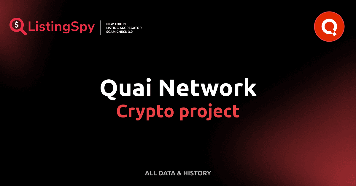 Quai Network crypto project: QUAI token listings, events, analysis ...
