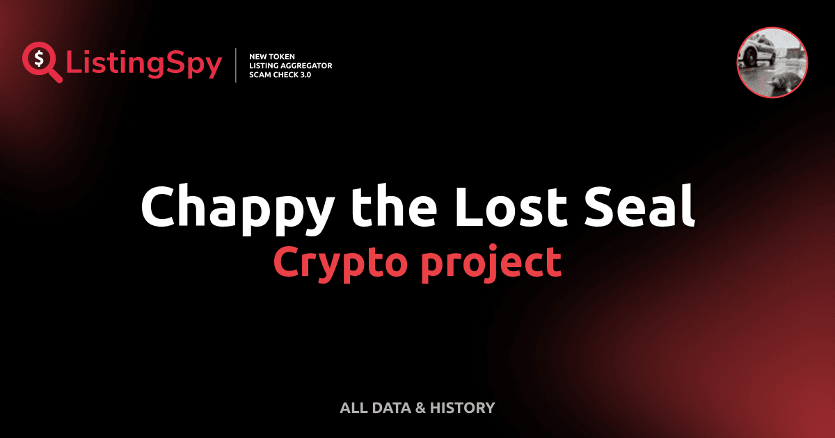 Chappy the Lost Seal crypto project: CHAPPY token listings, events ...