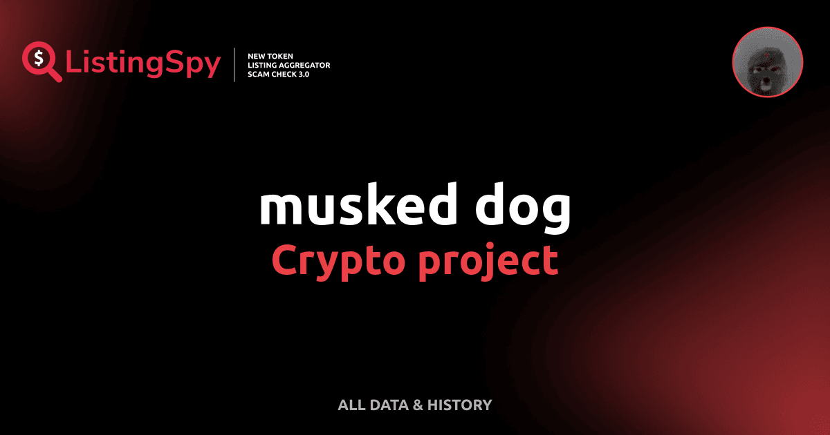 musked dog crypto project: musked token listings, events, analysis ...