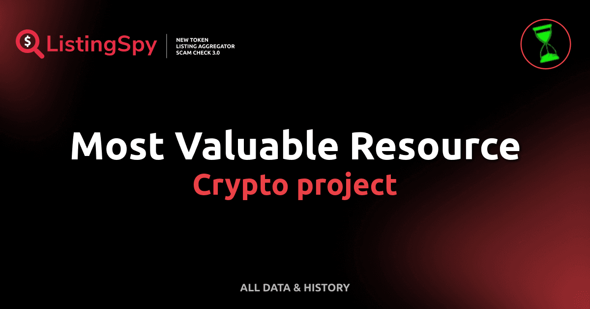 Most Valuable Resource crypto project: TIME token listings, events ...