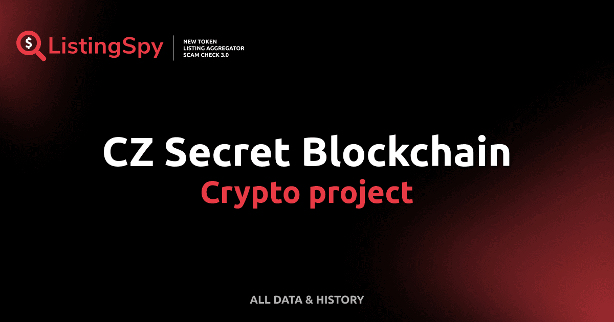 CZ Secret Blockchain crypto project: SIGMACHAIN token listings, events, analysis | ListingSpy