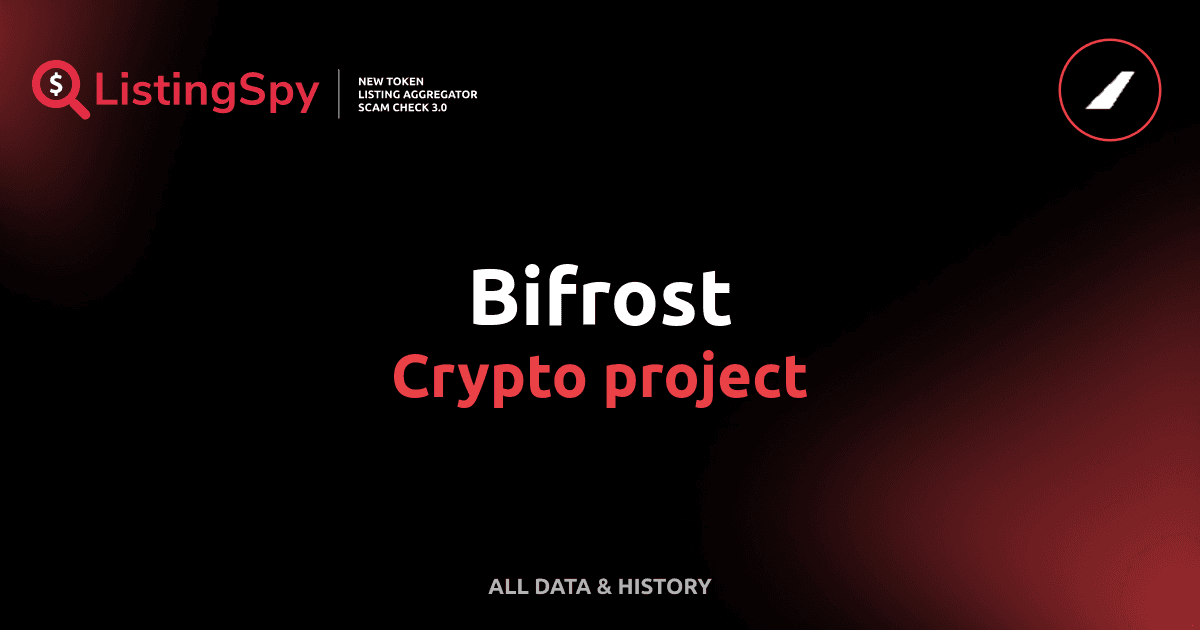 Bifrost crypto project: BNC token listings, events, analysis | ListingSpy