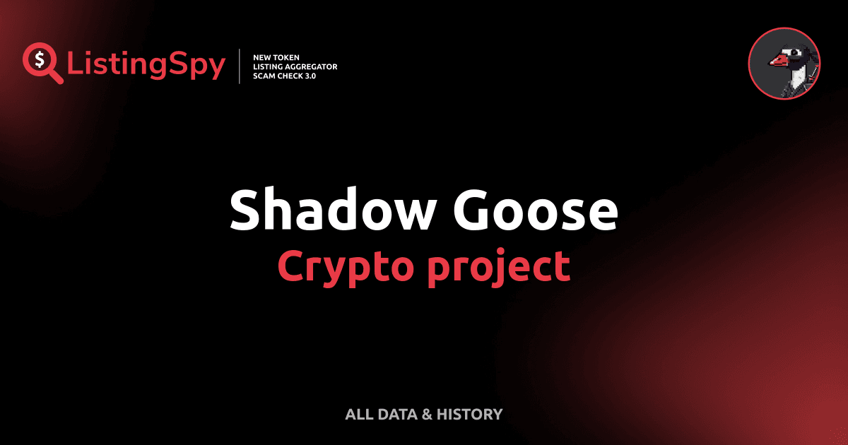 Shadow Goose crypto project: SHADOWSE token listings, events, analysis ...