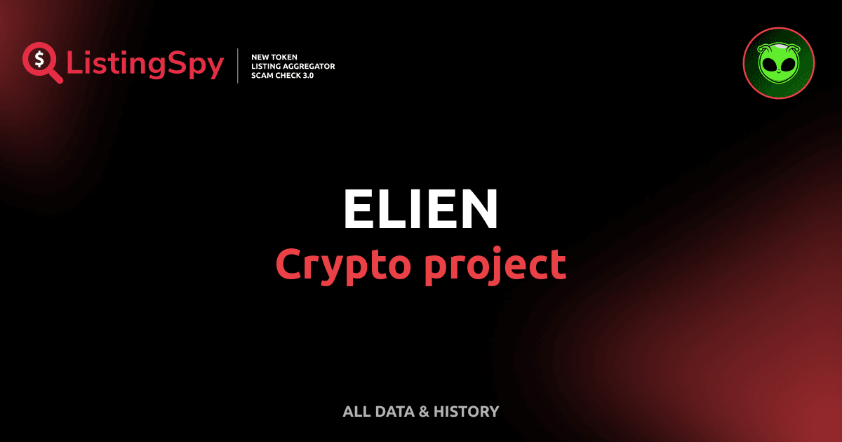 ELIEN crypto project: Elien token listings, events, analysis | ListingSpy