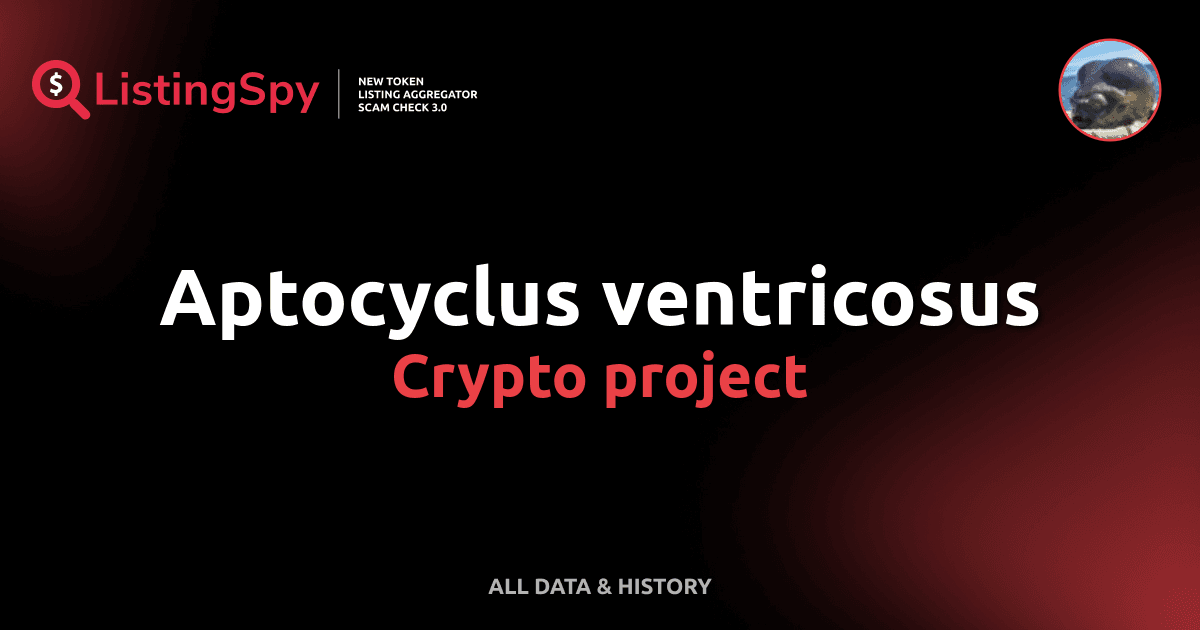 Aptocyclus ventricosus crypto project: Alien token listings, events ...
