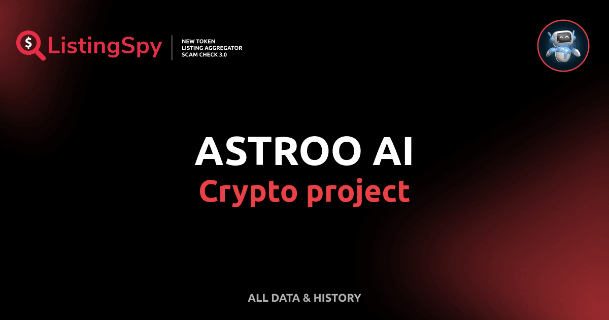 ASTROO AI crypto project: ASTROO token listings, events, analysis ...