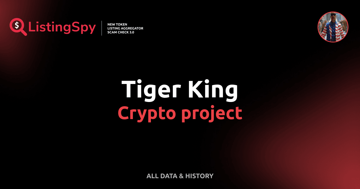 Tiger King crypto project: TIGER token listings, events, analysis ...