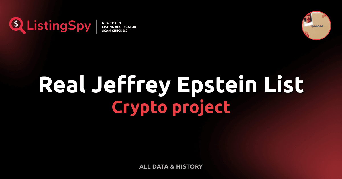 Real Jeffrey Epstein List crypto project: EPSTLIST token listings ...