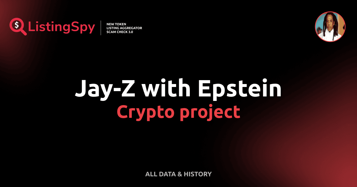 Jay-Z with Epstein crypto project: JayZ token listings, events, analysis | ListingSpy