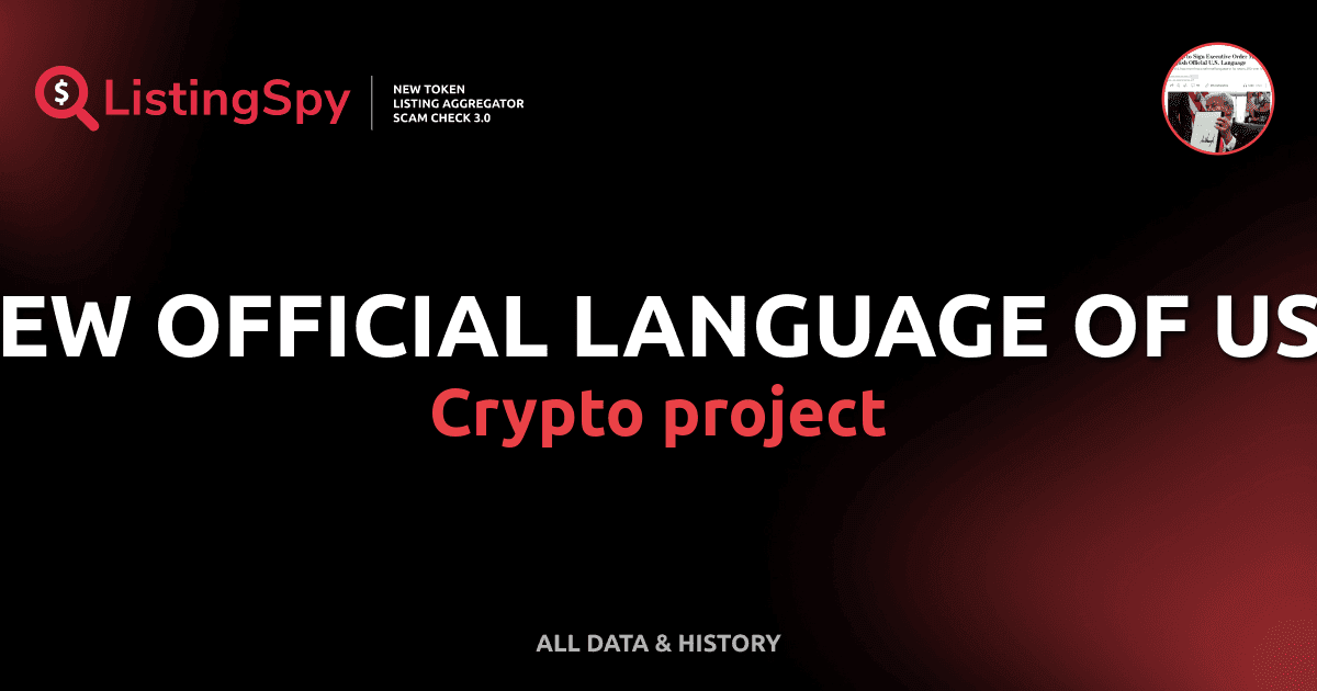 NEW OFFICIAL LANGUAGE OF USA crypto project: UNITY token listings ...