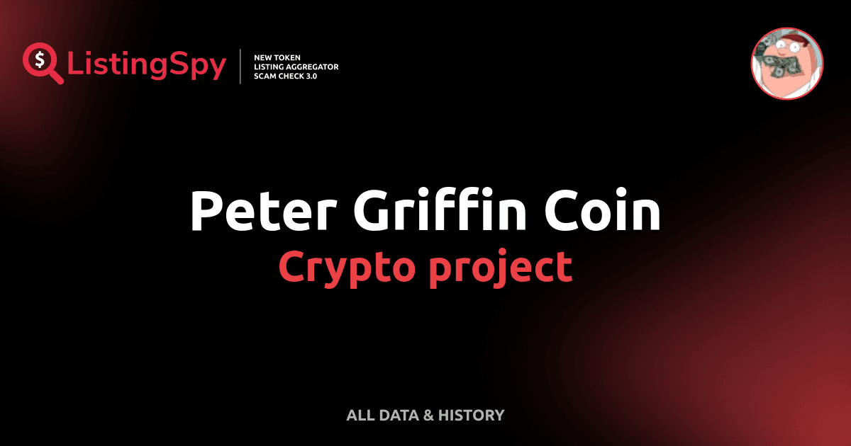 Peter Griffin Coin crypto project: PETER token listings, events ...