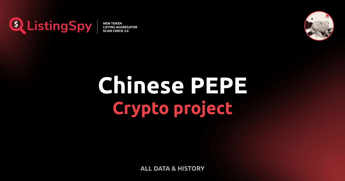 Chinese PEPE crypto project: 佩佩蛙 token listings, events, analysis | ListingSpy