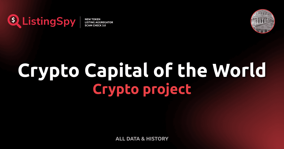 Crypto Capital of the World crypto project: US token listings, events ...