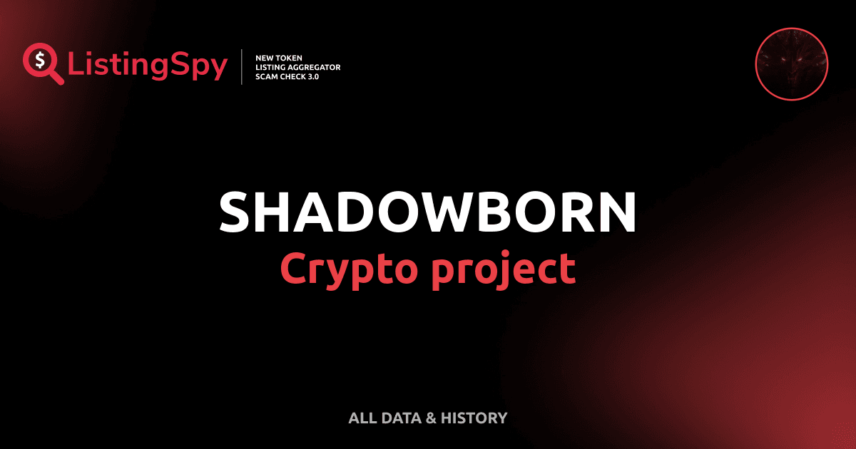 SHADOWBORN crypto project: SHADOW token listings, events, analysis ...