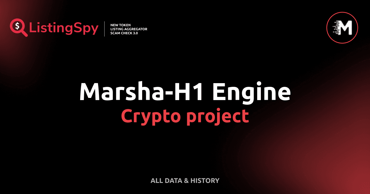 Marsha-H1 Engine crypto project: MARSHA token listings, events ...