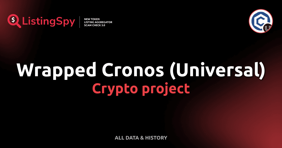Wrapped Cronos (Universal) crypto project: UCRO token listings, events ...