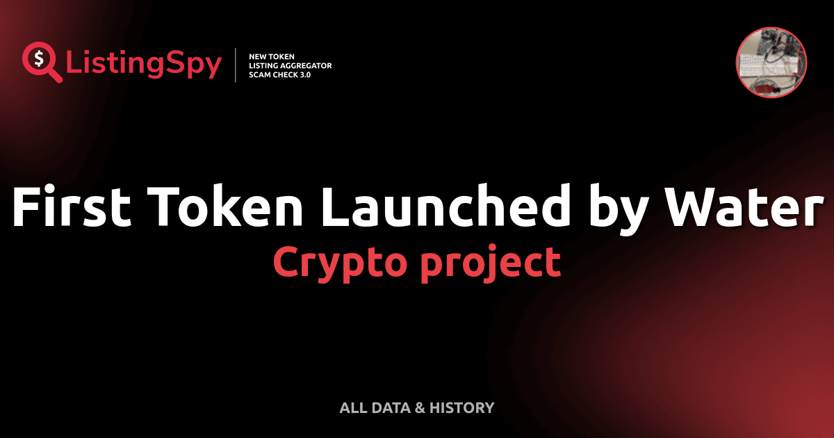 First Token Launched by Water crypto project: Watercoin token listings ...