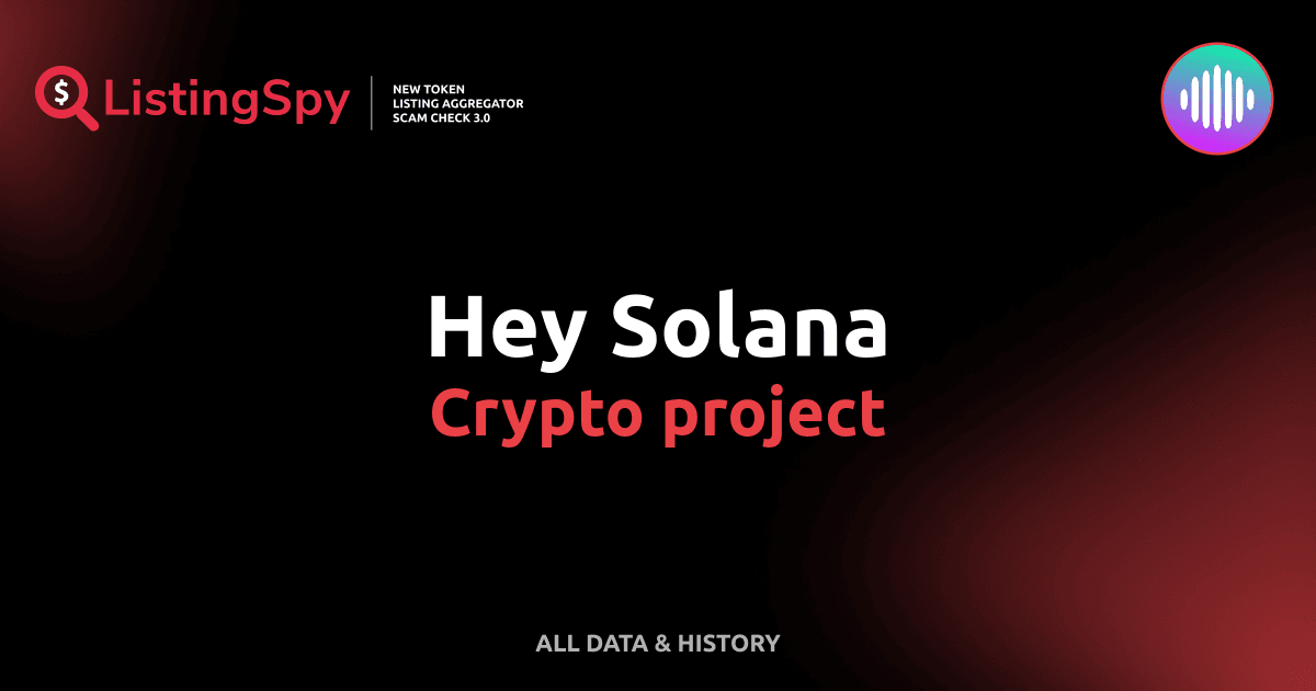 Hey Solana crypto project: HSOL token listings, events, analysis ...