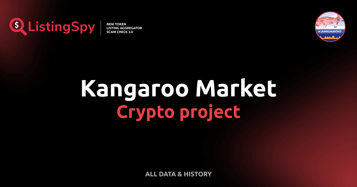 Kangaroo Market crypto project: KANGAROO token listings, events ...