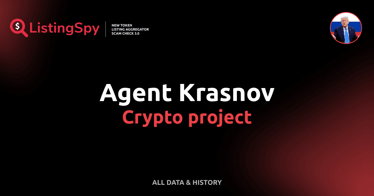 Agent Krasnov crypto project: TRUMP token listings, events, analysis ...