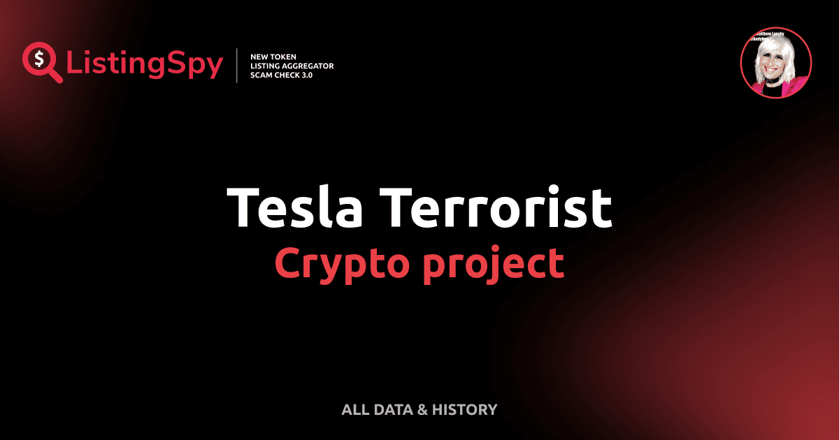 Tesla Terrorist crypto project: ADAM token listings, events, analysis ...
