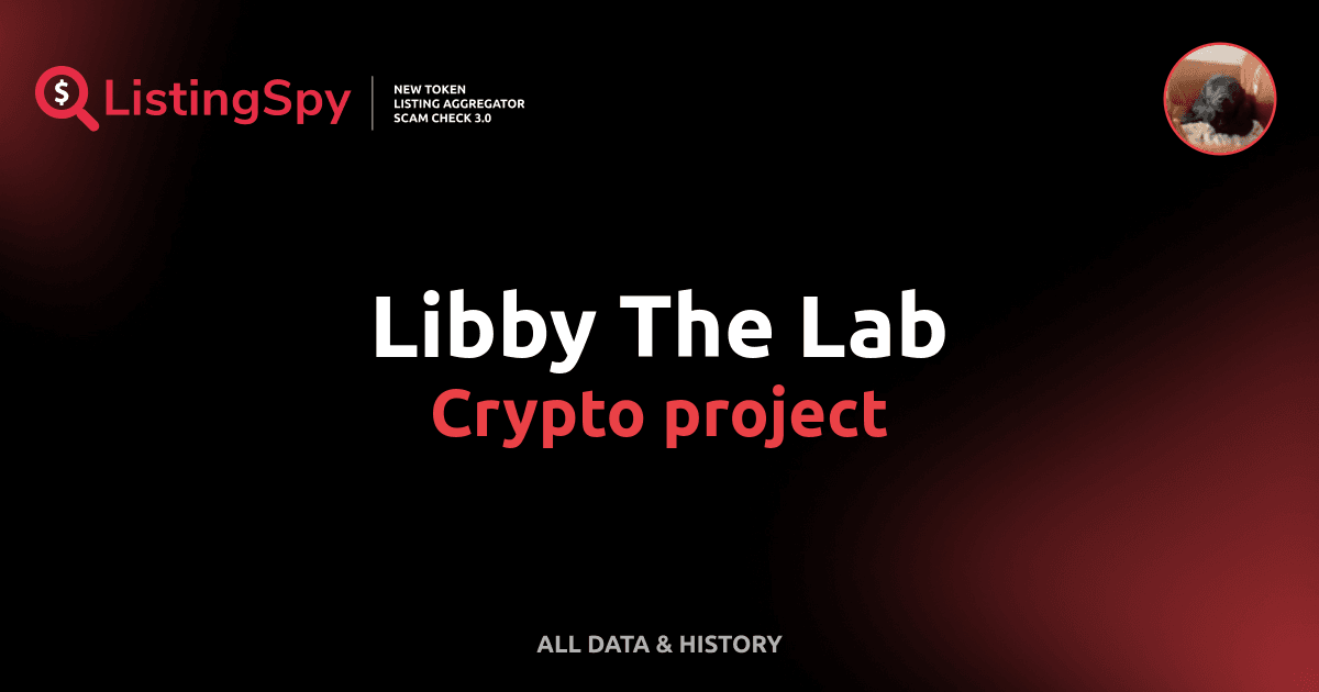 Libby The Lab crypto project: LIB token listings, events, analysis | ListingSpy