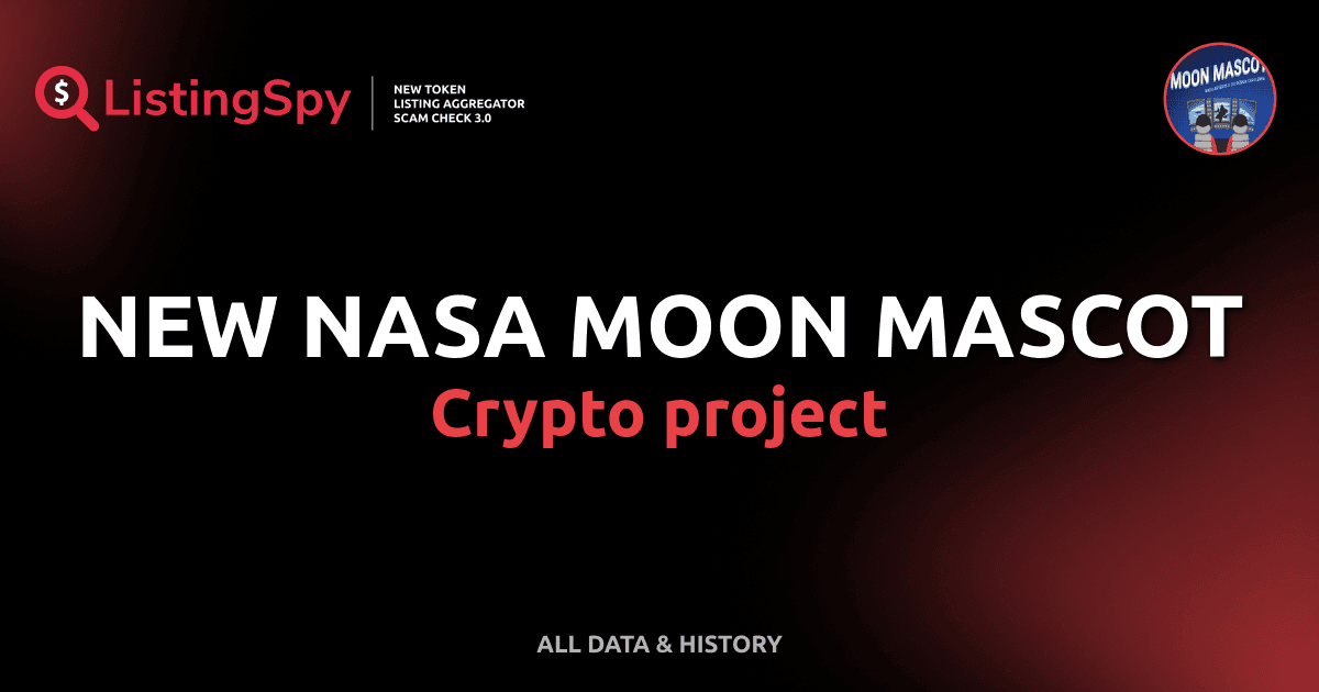 NEW NASA MOON MASCOT crypto project: MOONMASCOT token listings, events ...