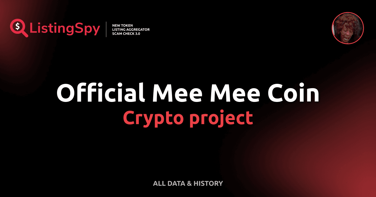 Official Mee Mee Coin crypto project: meemeecoin token listings, events ...