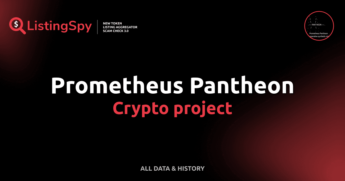 Prometheus Pantheon crypto project: PANTHEON token listings, events ...