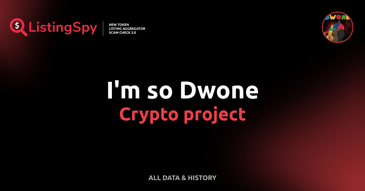 I'm so Dwone crypto project: DWONE token listings, events, analysis ...
