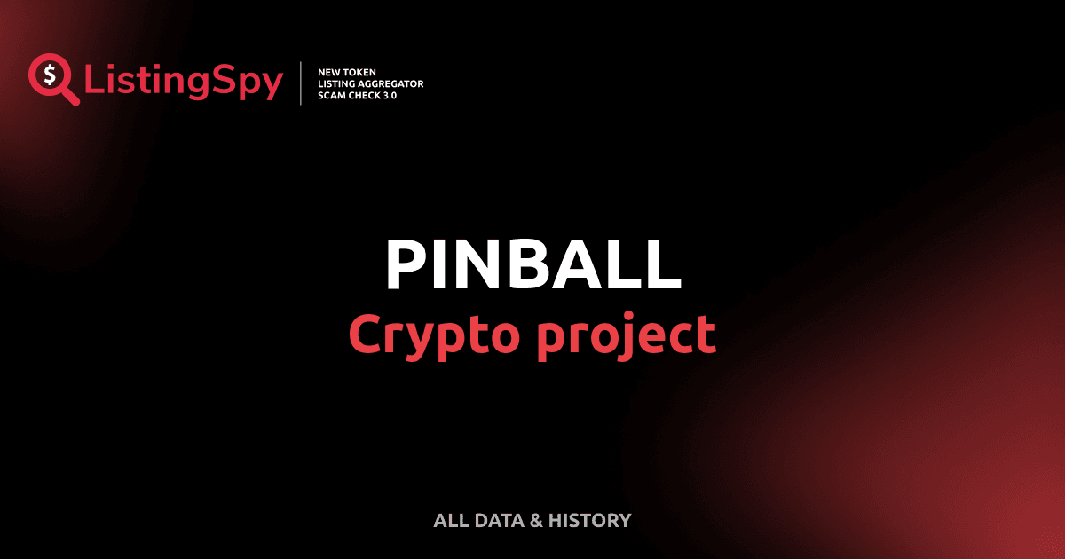 PINBALL crypto project: PINBALL token listings, events, analysis ...