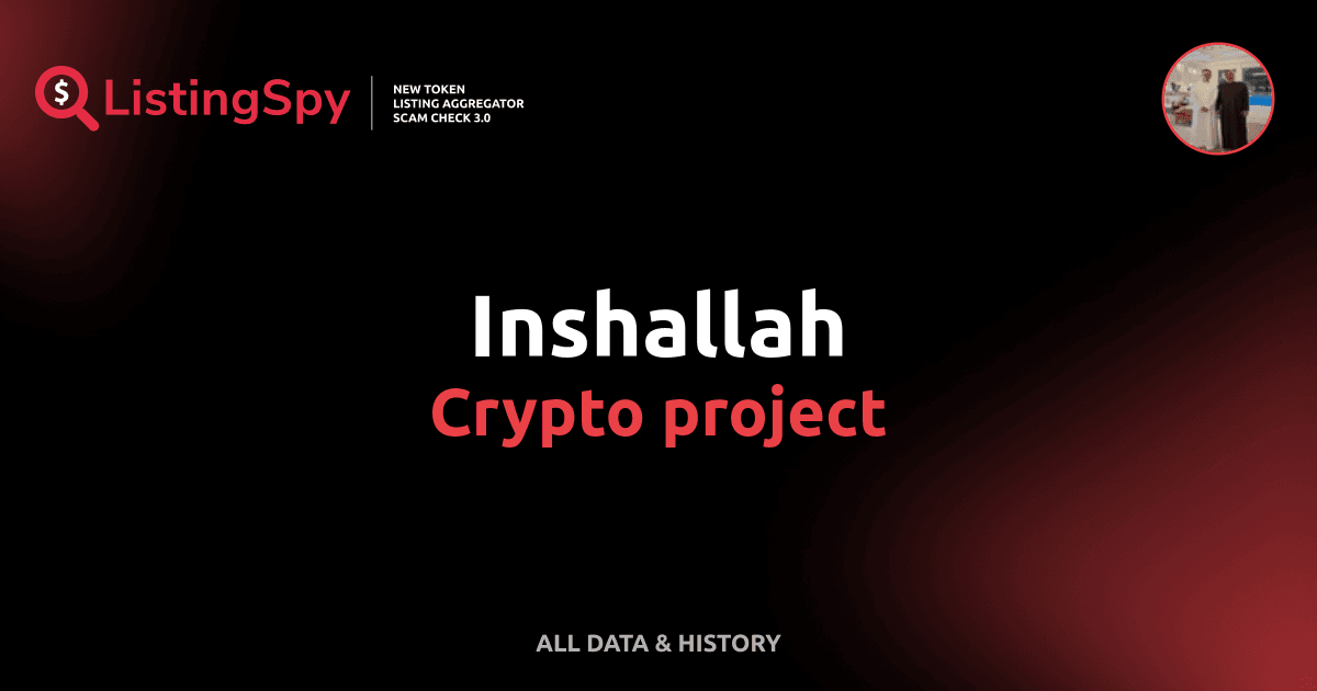 Inshallah crypto project: Inshallah token listings, events, analysis ...