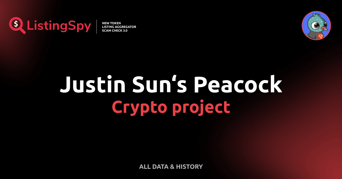 Justin Sun‘s Peacock crypto project: NVIDIA token listings, events ...