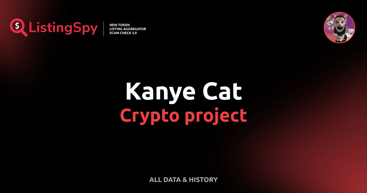Kanye Cat crypto project: KAT token listings, events, analysis | ListingSpy
