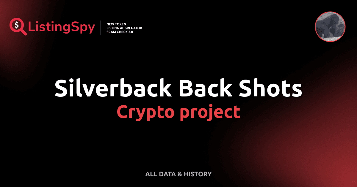 Silverback Back Shots crypto project: SBBS token listings, events ...